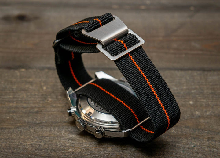 Nylon Elastic watch strap, adjustable Marine Nationale Parachute watch ...