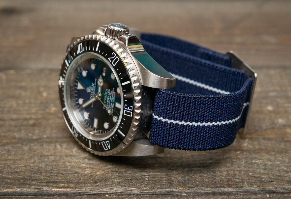 nylon-elastic-watch-strap-adjustable-marine-nationale-parachute-watch ...