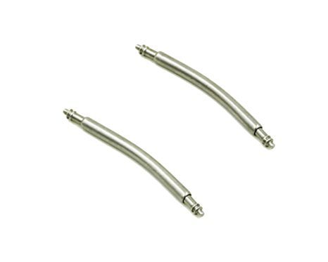 Curved spring bars (x2), Double Flange, diametere 1,5 mm
