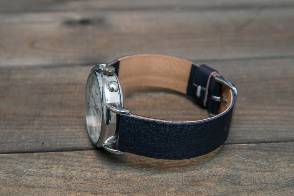 Kangaroo leather watch strap, handmade in Finland