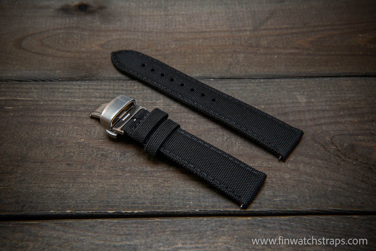 Sailcloth water-resistant watch strap 17-24 mm. – finwatchstraps