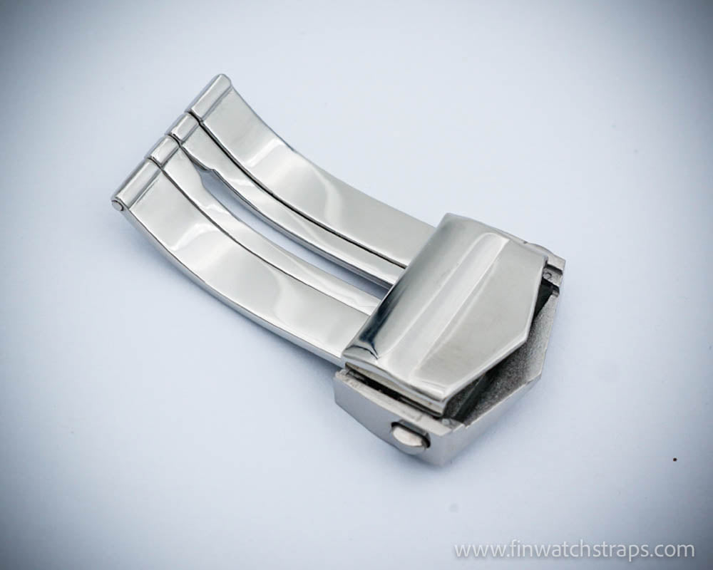 Tag Heuer deployment clasp/ matte silver