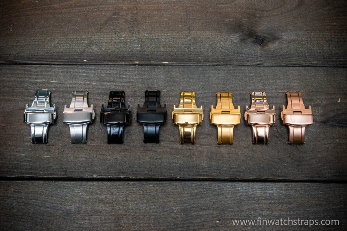 Wild African kudu leather watch strap. Handmade in Finland.
